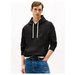 Tommy Hilfiger f&uuml;r Herren. MW0MW37230 Essential Fleece Hoody schwarz (XL), L&auml;ssig, Baumwolle