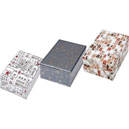 Geschenkpapier X-Mas-Collection, LxB 750 x 500 mm, VE 250 Bögen, 70 g/m², Christmas Print kaiserkraft