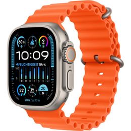 Apple Smartwatch »Watch Ultra 2 Titanium« (4, 9 cm / 1, 92 ′′) Watch OS 10;Siri;EKG;Herzfrequenz Titan