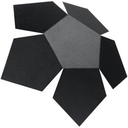 SOLLUX LIGHTING Wandleuchte »PENTA« G9 1 Stk. Verteiltes Licht Schwarz
