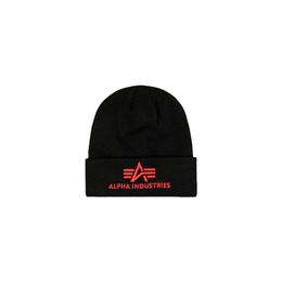 Alpha Industries Skimütze »3D Beanie« black/red
