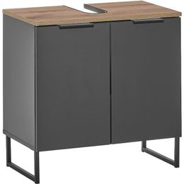 BASIC BY BALCULINA Waschbeckenunterschrank »Denver Waschbeckenunterschrank, Badezimmerschrank 60x60x35« 1 Stk. tlg. Breite 60 cm, Tür L/R...