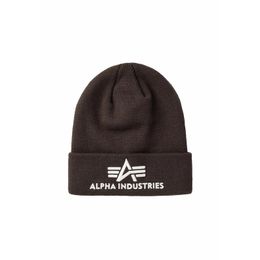 Alpha Industries Skimütze »3D Beanie« hunter brown