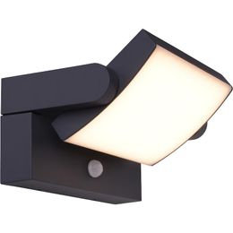 Näve NÄVE LED Außen-Wandleuchte »Motus« 1 Stk. Warmweiß schwarz