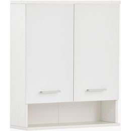 Welltime Hängeschrank »Palermo, Breite 59 cm« 2 Türen, Metallbeschläge mattweiß