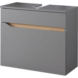SAPHIR Waschbeckenunterschrank »Quickset Unterbeckenschrank, 60 cm breit, 1 Schublade« Waschbeckenschrank mit Siphonausschnitt, ohne Waschbecken,...
