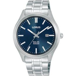 Lorus Damen Lorus Solaruhr Armbanduhr, Herrenuhr, Edelstahlarmband, analog, Tag
