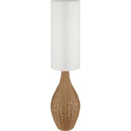 NOWA Stehlampe »ANKO« E27 1 Stk. Stehleuchte, Rattan-Optik, Wohnzimmer, Schlafzimmer, Flur braun