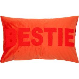 Pad Dekokissen »LETTERS« Made in Europe orange + Schriftzug Obermaterial: 100% Polyester B/L: 50 cm x 30 cm