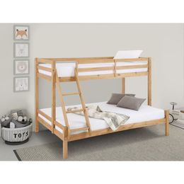 Lüttenhütt LÜTTENHÜTT Kinderbett »Alpi, Stockbett, Etagenbett, untere Liegefläche 140cm breit« Höhe ca. 142cm, mit 2 Schlafgelegenheiten, inklusive Lattenrost...