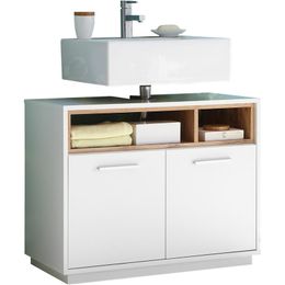 BASIC BY BALCULINA Waschbeckenunterschrank »Mila, Badezimmerschrank BxHxT 80x63x40 cm« 1 Stk. tlg. Breite 80cm, Tür L/R monierbar, FSC-Mix 70%...