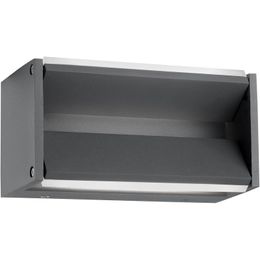 NOVA LUCE Außen-Wandleuchte »TWIN« LED-Modul 1 Stk. Warmweiß Einstellbar Dunkel Grau