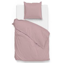 ZO HOME Bettwäsche »Satinado« 1 Stk. tlg. Bettwäsche aus 100% Baumwolle, hochwertige Mako-Satin shady pink Obermaterial: 100% Baumwolle B/L: 155 cm...