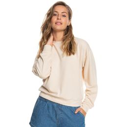 Roxy Sweatshirt &raquo;Surfing By Moonlight&laquo; Tapioca S S Stoff: Burnout-Sweatstoff