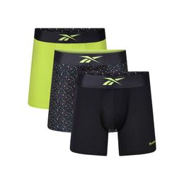 Reebok Boxer »RAINER« 3er Pack, basic, bequem, weich, mit Logo, breiter Bund, mit Muster bunt M M Herrenunterhose von Reebok