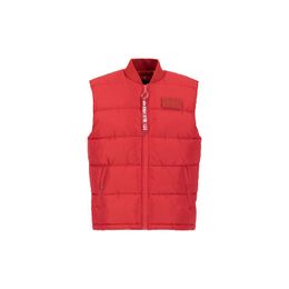 Alpha Industries Funktionsweste »Puffer Vest« mars red L L Polyester Tafetta Stoff