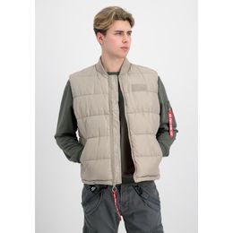 Alpha Industries Funktionsweste »Puffer Vest« vintage sand L L Polyester Tafetta Stoff
