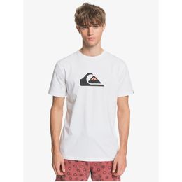 Quiksilver T-Shirt »Comp Logo« White L L Stoff: leichter Baumwoll-Jersey