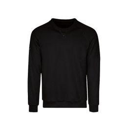 TRIGEMA Sweatshirt »Sweatshirt mit angerauter Innenseite« schwarz L L Sweat-Qualität