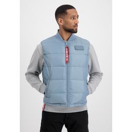 Alpha Industries Funktionsweste »Puffer Vest« greyblue XL XL Polyester Tafetta Stoff