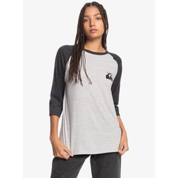 Quiksilver T-Shirt »Standard« Light Grey Heather L L Stoff: leichtes Mischgewebe aus Baumwolle...