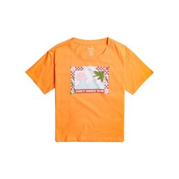 Roxy T-Shirt »Back On My Feet B« Tangerine 6(115-120cm) 6(115-120cm) Umweltfreundliches Material: Mittelschwerer...