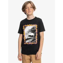 Quiksilver T-Shirt »Psychedelic Wave« schwarz 12(148-156cm) 12(148-156cm) Stoff: Leichter Baumwolljersey