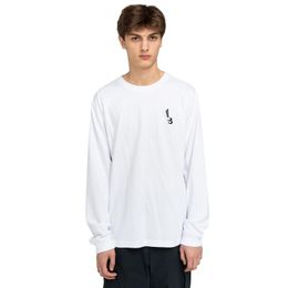 Element Langarmshirt &raquo;Trekka Mountain&laquo; Optic White M M Umweltfreundliches Material: Jersey-Stoff...