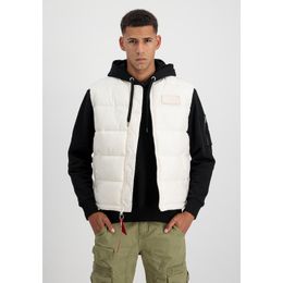 Alpha Industries Funktionsweste »Puffer Vest« jet stream white XL XL Polyester Tafetta Stoff