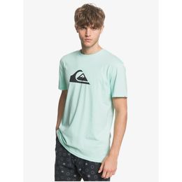 Quiksilver T-Shirt »Comp Logo« Beach Glass S S Stoff: leichter Baumwoll-Jersey