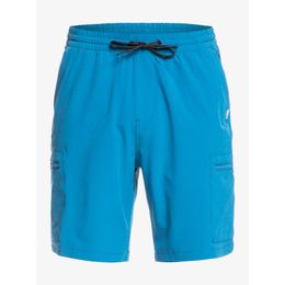 Quiksilver Boardshorts »Elastic Cargo 19"« Vallarta Blue M M Stoff: Rückverfolgbares, ...