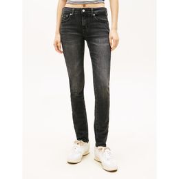 Tommy Jeans Skinny-fit-Jeans »SOPHIE LW SKN« mit Logo-Badge, in Knöchellänge Denim Black1 28 - Länge 30 Länge 30 28 Figurbetonende Skinny-fit-Jeans...