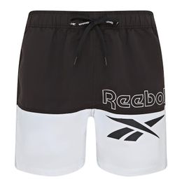 Reebok Badeshorts »Rory« 1 Stk. tlg. mit Kordelzug und elastischem Bund, mit Logo, schnell trocknend black/white M - N-Gr N-Gr M Herren-Badehose...