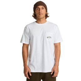Billabong T-Shirt »Stacked Arch« White M M Weicher, hochwertiger Siebdruck auf der Tasche