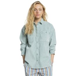 Quiksilver Langarmhemd »Cool In Cord Shacket« Green Milieu S - US-Größen US-Größen S Gewebe: Baumwoll-Cord-Gewebe [300 g/m2]