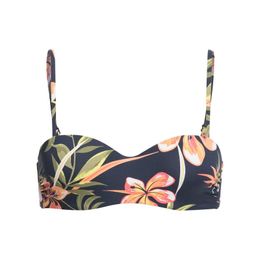 Roxy Bandeau-Bikini-Top »Into The Sun« Mood Indigo Tropical Depht XXL - Cup B Cup B XXL Material: Weiches, ,...