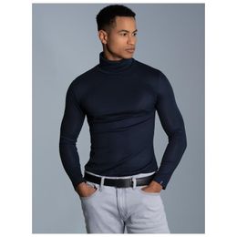 TRIGEMA Rollkragenshirt »Rollkragenshirt« 1 Stk. tlg. navy L L 95 % Baumwolle, Ringgarn supergekämmt, 5 % Elastan