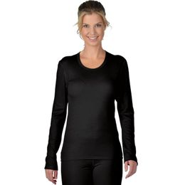 TRIGEMA Longsleeve »Sportshirt aus Merinowolle« 1 Stk. tlg. schwarz XL XL Merinowolle