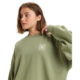 Roxy Sweatshirt »Morning Hike« Oil Green XXL XXL Material: Fleecestoff aus Baumwolle und...