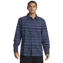Quiksilver Langarmhemd »Classic« Dk Navy Aop Classic Flannel S - US-Größen US-Größen S Material: Gebürsteter Flanellstoff aus...