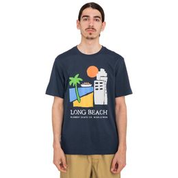 Element T-Shirt »Long Beach Worldwide« Eclipse Navy XS XS Material: Single-Jersey-Stoff aus...