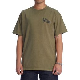 DC Shoes T-Shirt »Watch Dog« Ivy Green Enzyme Wash L L Material: Baumwoll-Jersey-Stoff [200 g/m2]