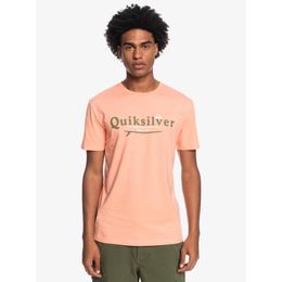 Quiksilver T-Shirt »Silver Lining« Peach Pink L L Stoff: Baumwoll-Jersey-Stoff [160 g/m2]