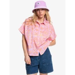 Quiksilver Kurzarmhemd &raquo;Sundaze Trip&laquo; Tropical Trip Orchid Flower XS - US-Gr&ouml;&szlig;en US-Gr&ouml;&szlig;en XS Stoff: Baumwollstoff [125 g/m2]