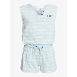 Roxy Playsuit »Big Memories Stripes« Cool Blue Rg At Down Stripes H 6(115-120cm) 6(115-120cm) Stoff: Baumwoll-Jersey-Stoff [160 g/m2]
