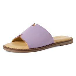 Tamaris Pantolette, Sommerschuh, Schlappen mit breiter Bandage lilac 40 40 Modischer Sommerschuh zum Schlupfen