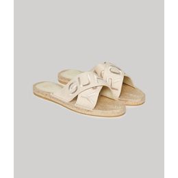 Superdry Damen Espadrilles mit &uuml;berkreuzten Riemen Beige - Gr&ouml;&szlig;e: 40 2179422300011F38029