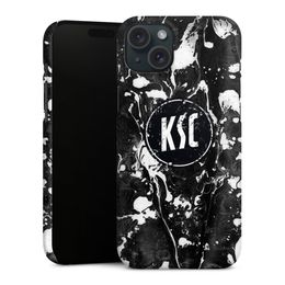 DeinDesign iPhone 15 Plus Handy Premium Case Smartphone Handyh&uuml;lle Schutzh&uuml;lle matt Karlsruher Sc Ksc Official Licensed Product Premium Case