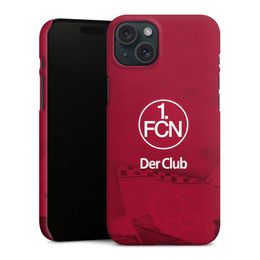 DeinDesign iPhone 15 Plus Handy Premium Case Smartphone Handyh&uuml;lle Schutzh&uuml;lle matt Official Licensed Product 1. Fc N&uuml;rnberg Bundesliga Premium Case