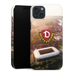 DeinDesign iPhone 15 Plus Handy Premium Case Smartphone Handyh&uuml;lle Schutzh&uuml;lle matt Sgd Sg Dynamo Dresden Stadium Premium Case